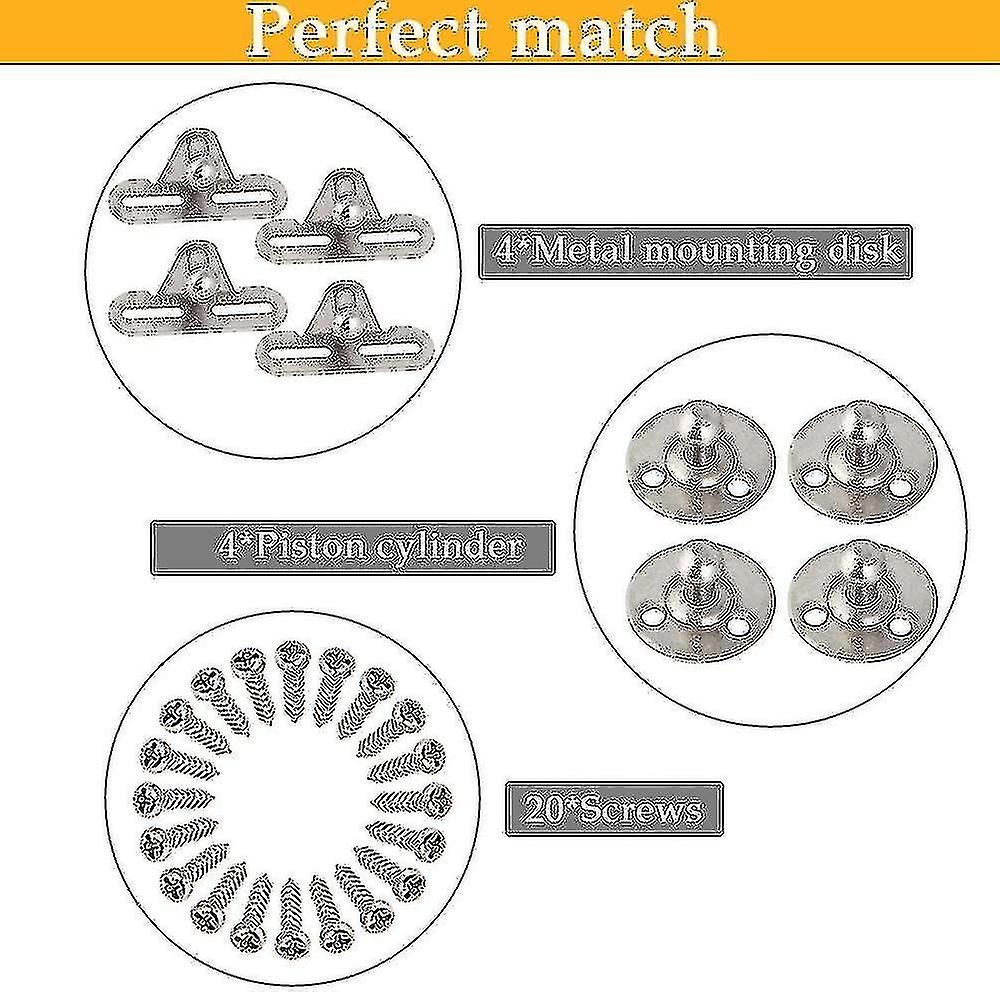 4pcs Gas Strut 100n Gas Strut Hydraulic Gas Spring Gas Strut Shock ...