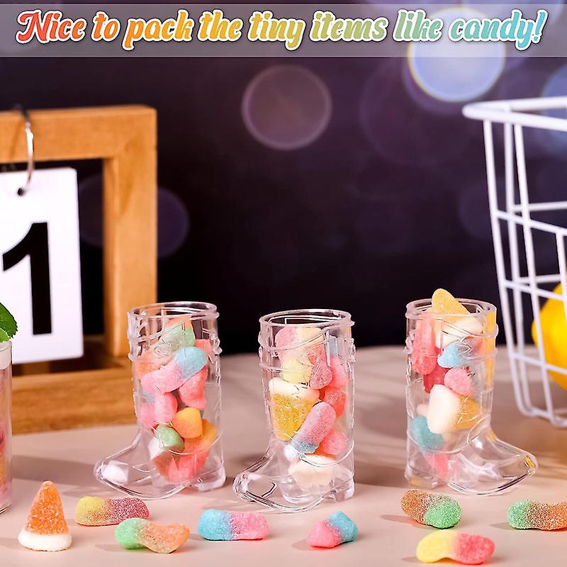 5Pcs Cowboy Boots Wine Glasses Western Theme Party Tumblers Hard Plastic Mini Compact Fun ...