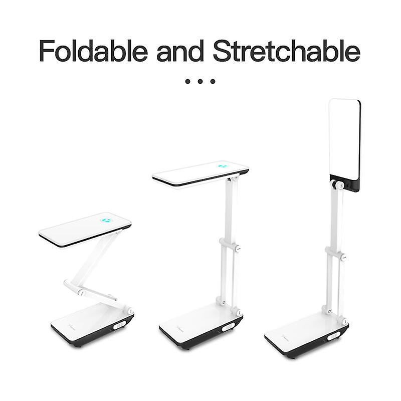Foldable table lamp for students 3 light modes 800mah rechargeable ...