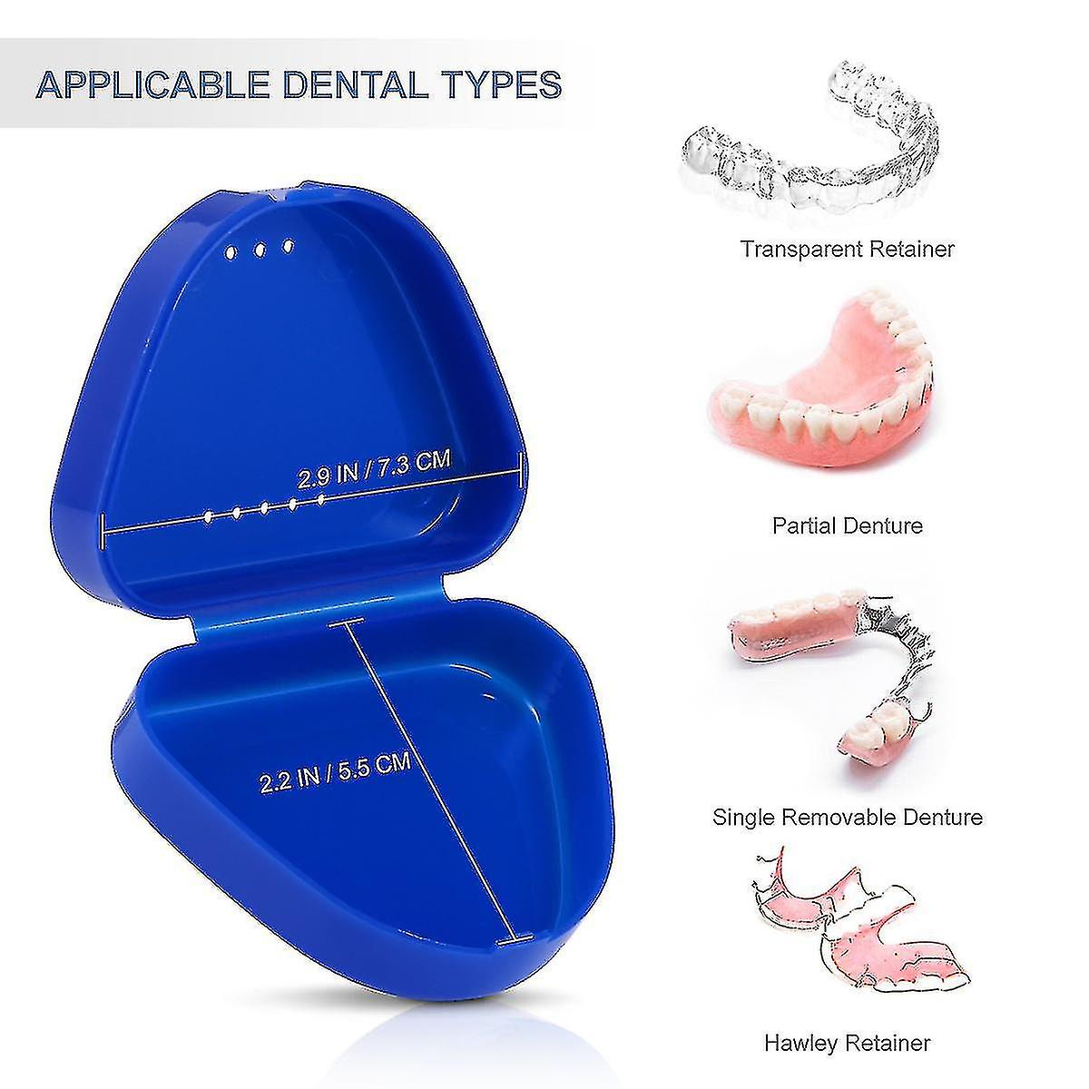 Denture Storage Container Denture Container Denture Box Dental Retainer ...