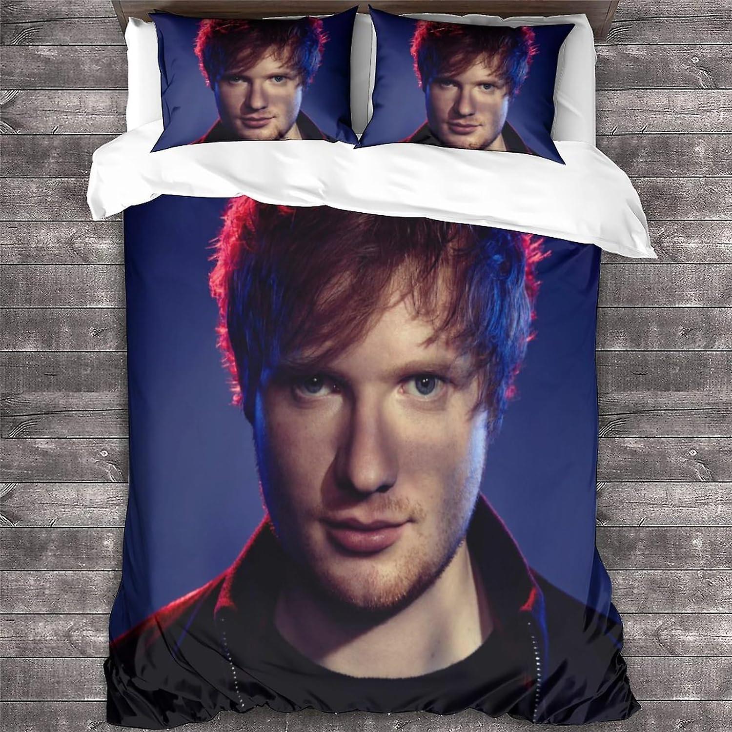 Ed Sheeran Bedding Set Duvet Cover Soft Microfiber Singer Actor Quilt ...