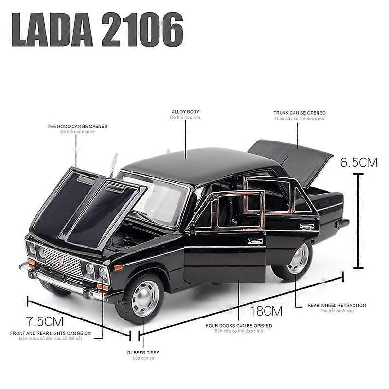 1/24 LADA NIVA Classic Car Alloy Car Model Diecast Metal Toy Police ...