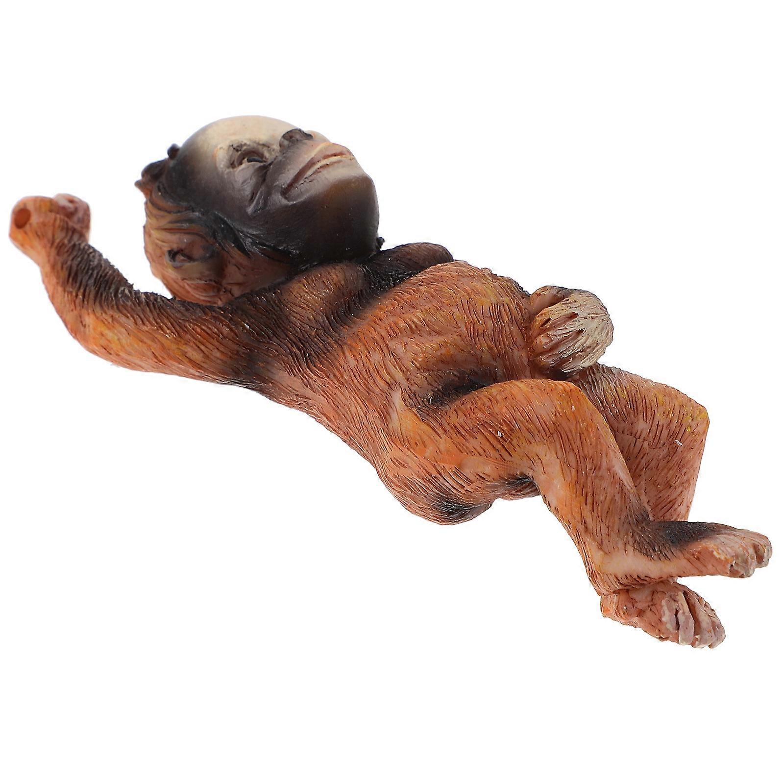 Monkey Ornament Monkey Statue Garden Resin Monkey Decor Yard Monkey ...