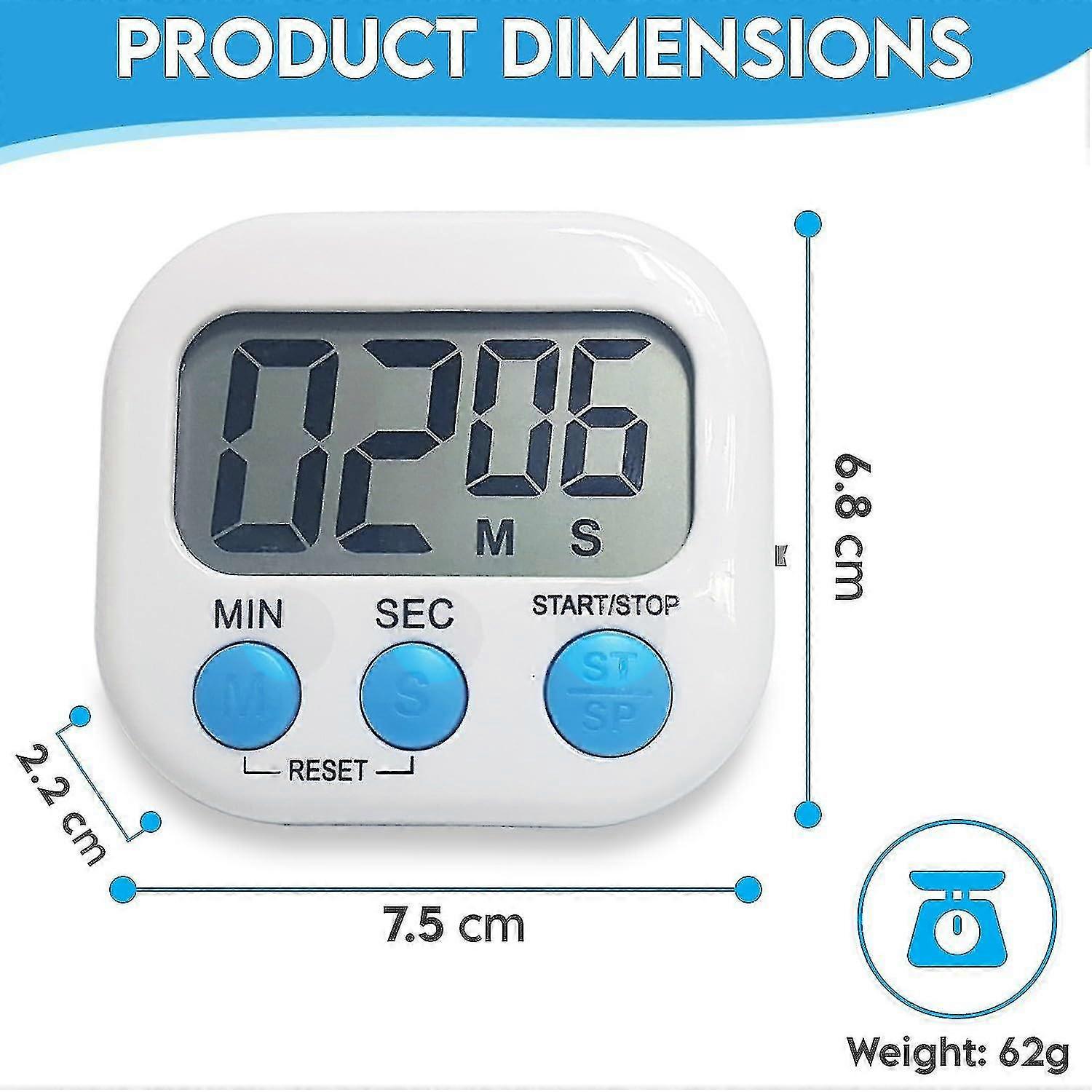 4-pack Timers: Versatile Countdown And Stopwatch For Kids, Classroom ...