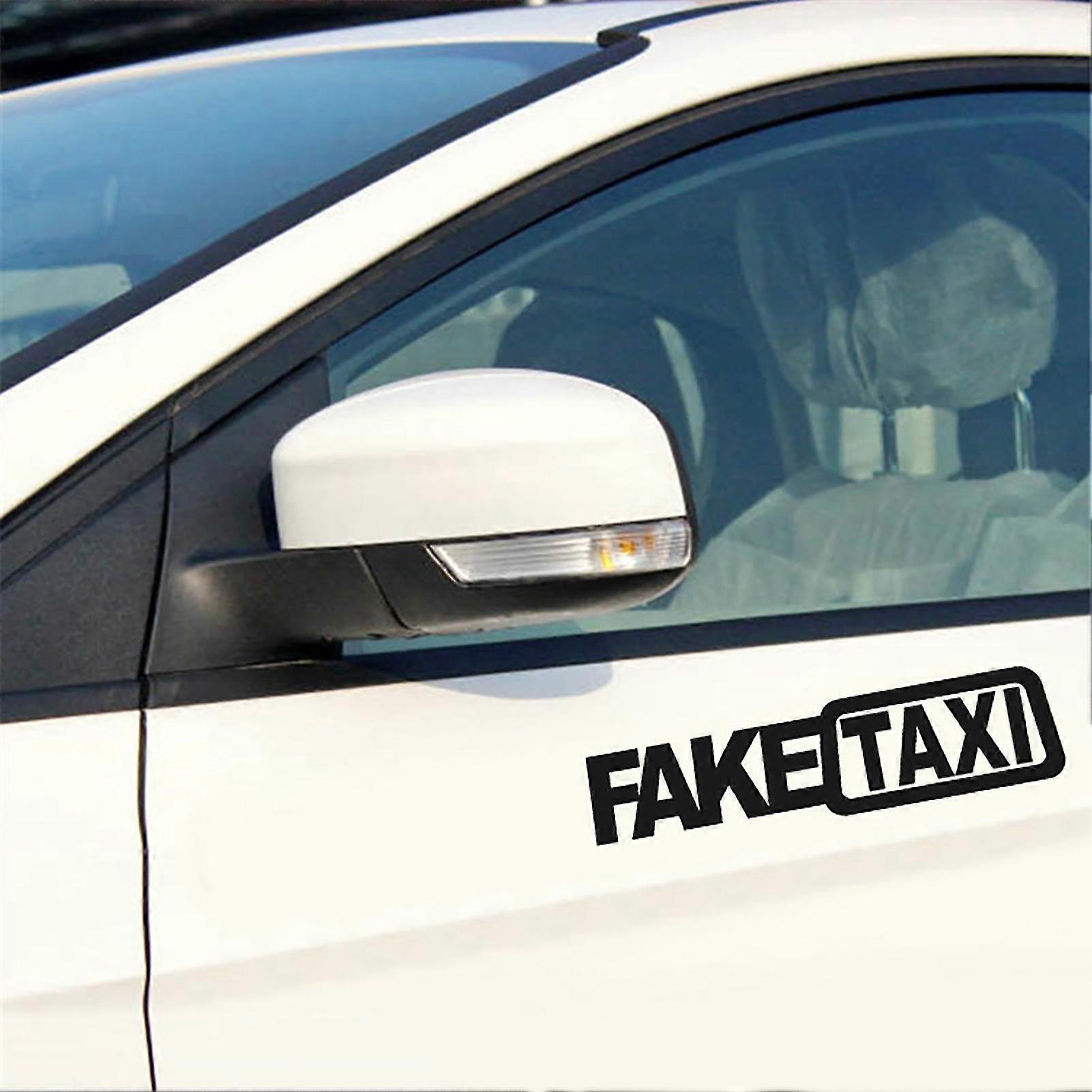 Funny Car Sticker Fake Taxi Drifting Sign Race Auto Vehicle Decal ...