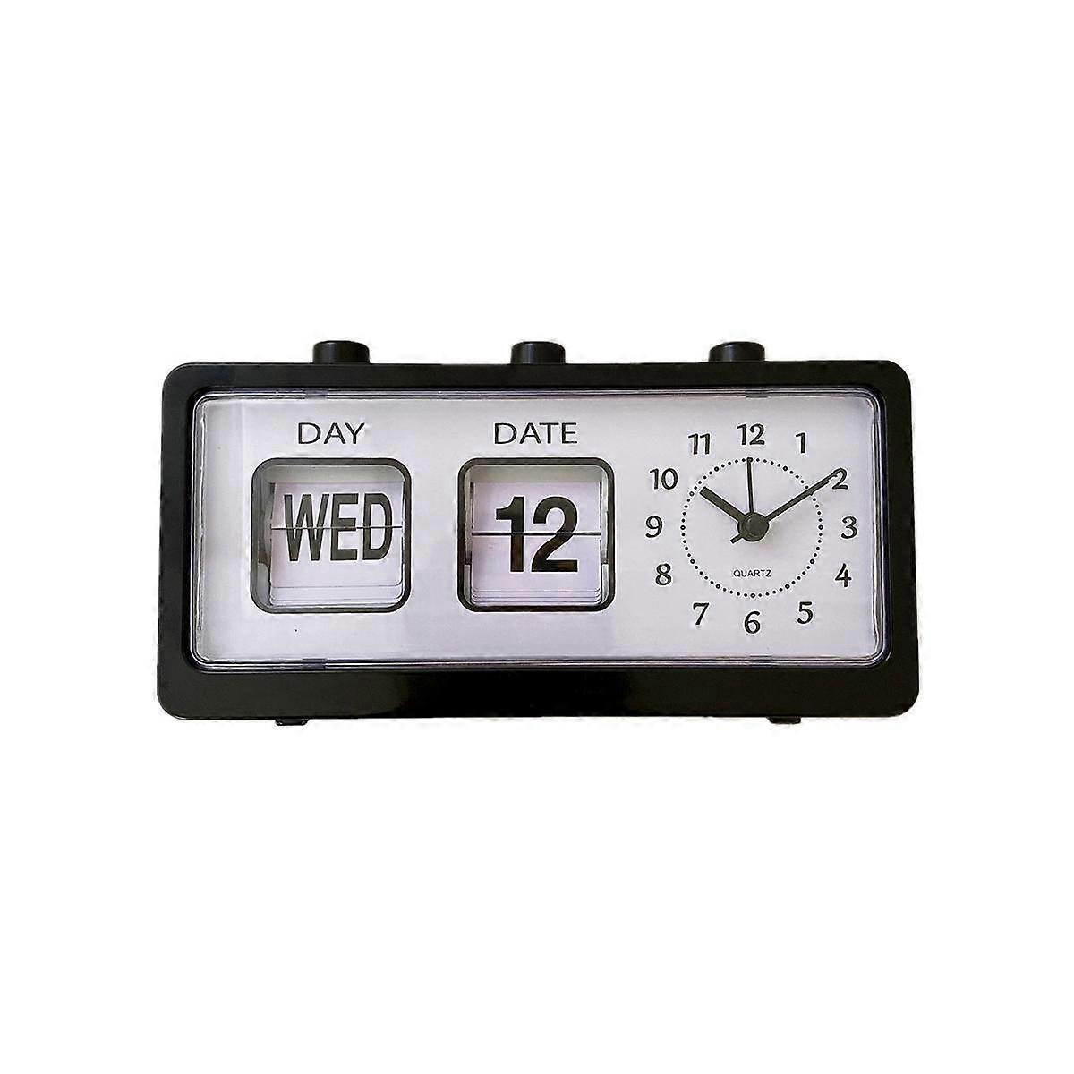 Mechanical Alarm Clock Novelty Flip Clock Desktop Digital Clock with ...
