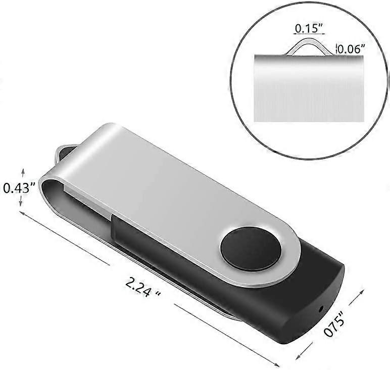 16Gb Usb 2.0 Flash Memory Stick Drive Swivel Thumb Drives Bulk 10 Pack ...