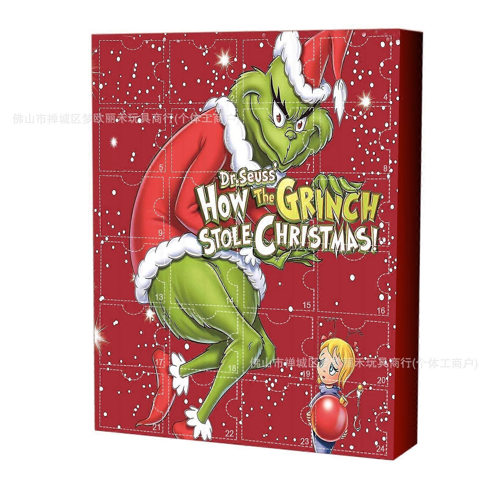 Creative Christmas Grinch Advent Calendar Resin Blind Box 24 Pieces ...