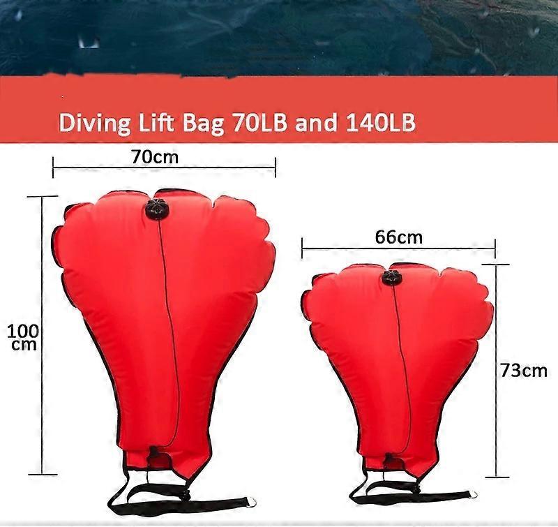 70/140LBS Scuba Diving Lift Bag Cave Wreck Dive Salvage Refloatation ...