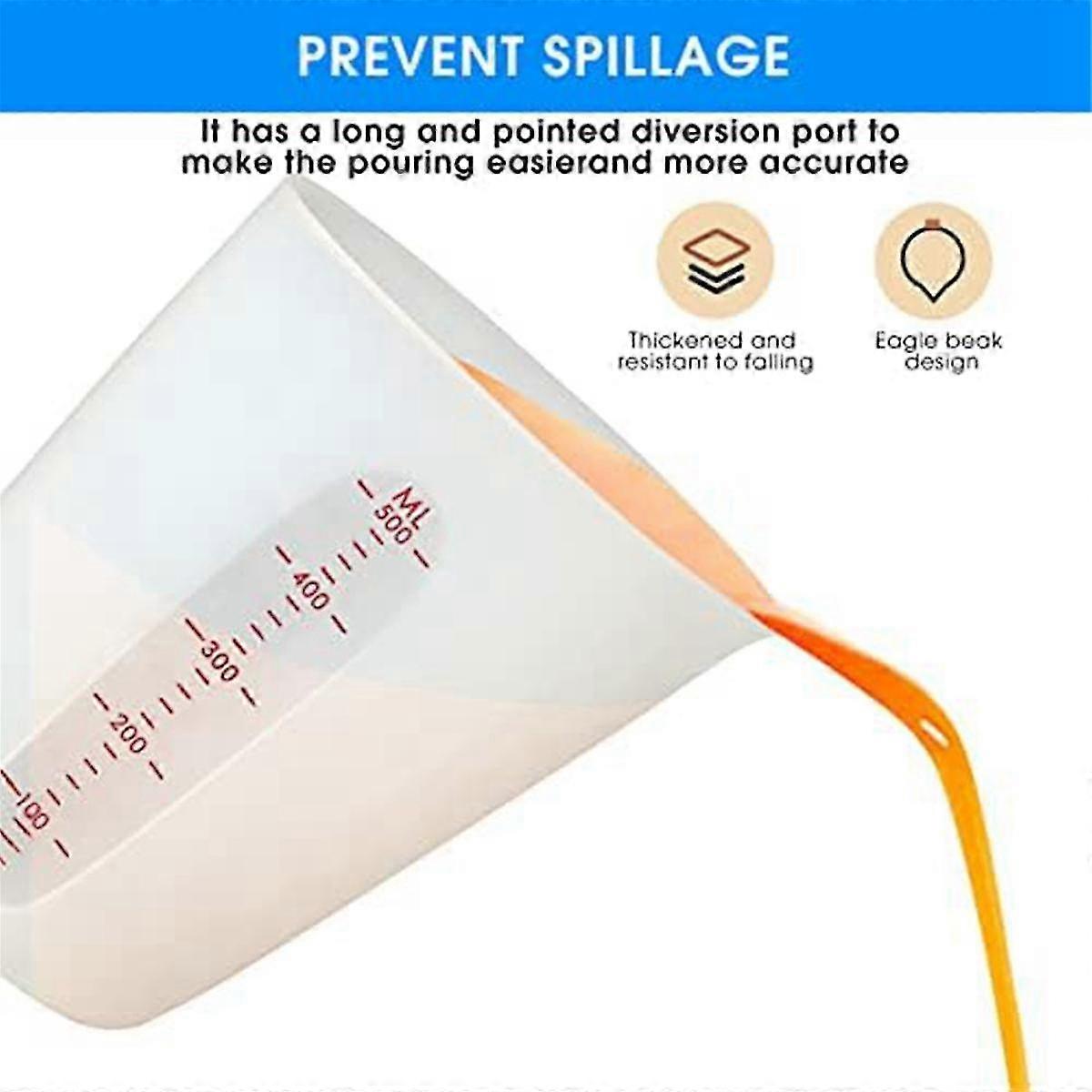 Silicone Measuring Cups Flexible Melting Measure Cups For Chocolate ...