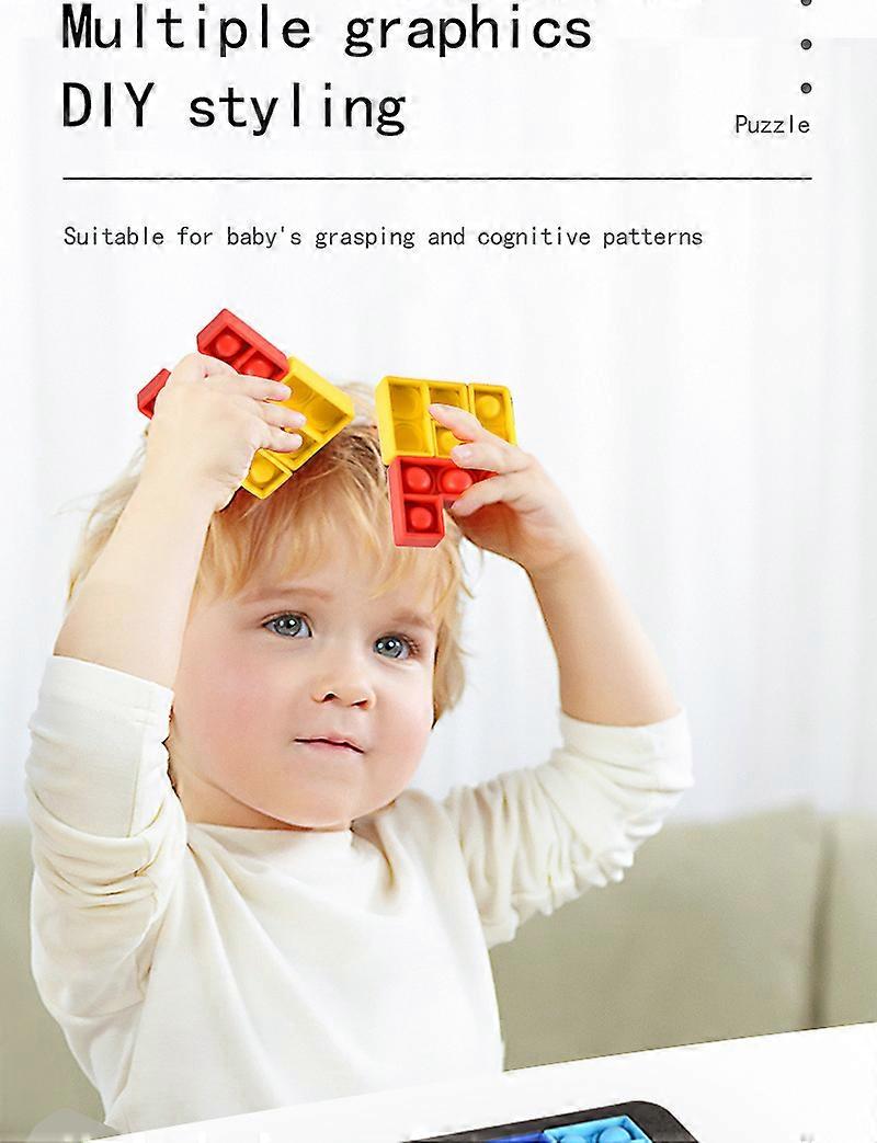 Building Block Pop it pusses - Popit Game 25*16.7*1.8CM | Fruugo UK