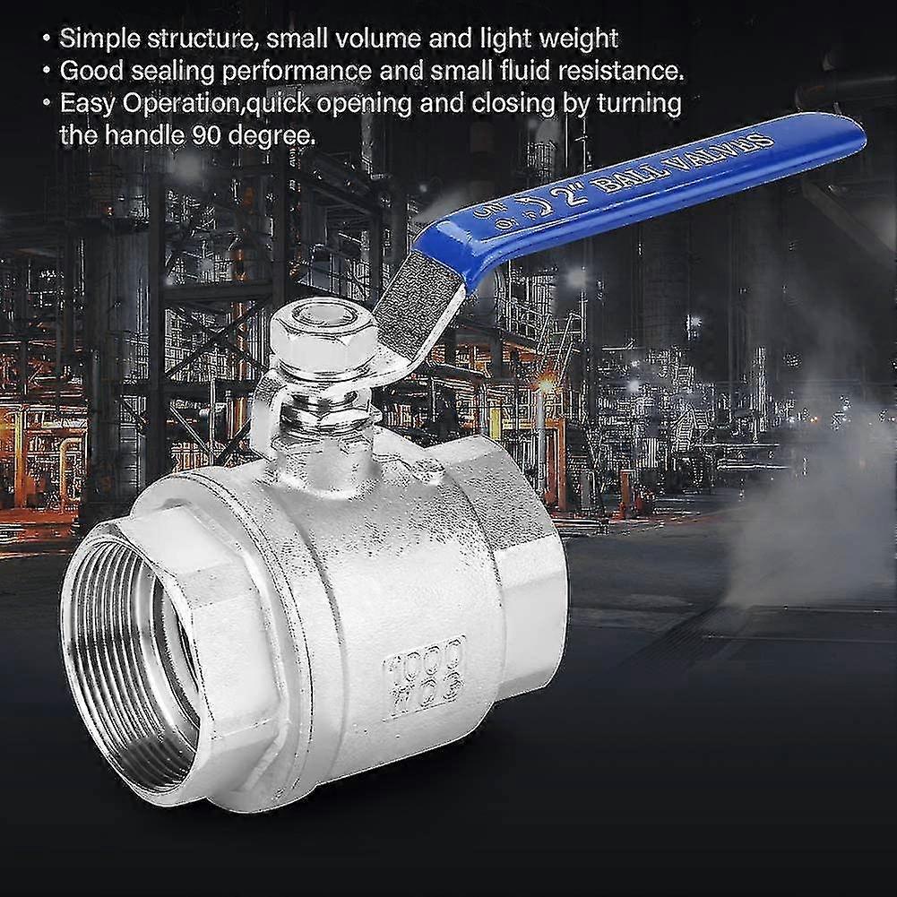 Ball Valves 2" Dn50 Wog Female Thread Two Way Ball Valve 304 Stainless Steel Ball Valve With ...