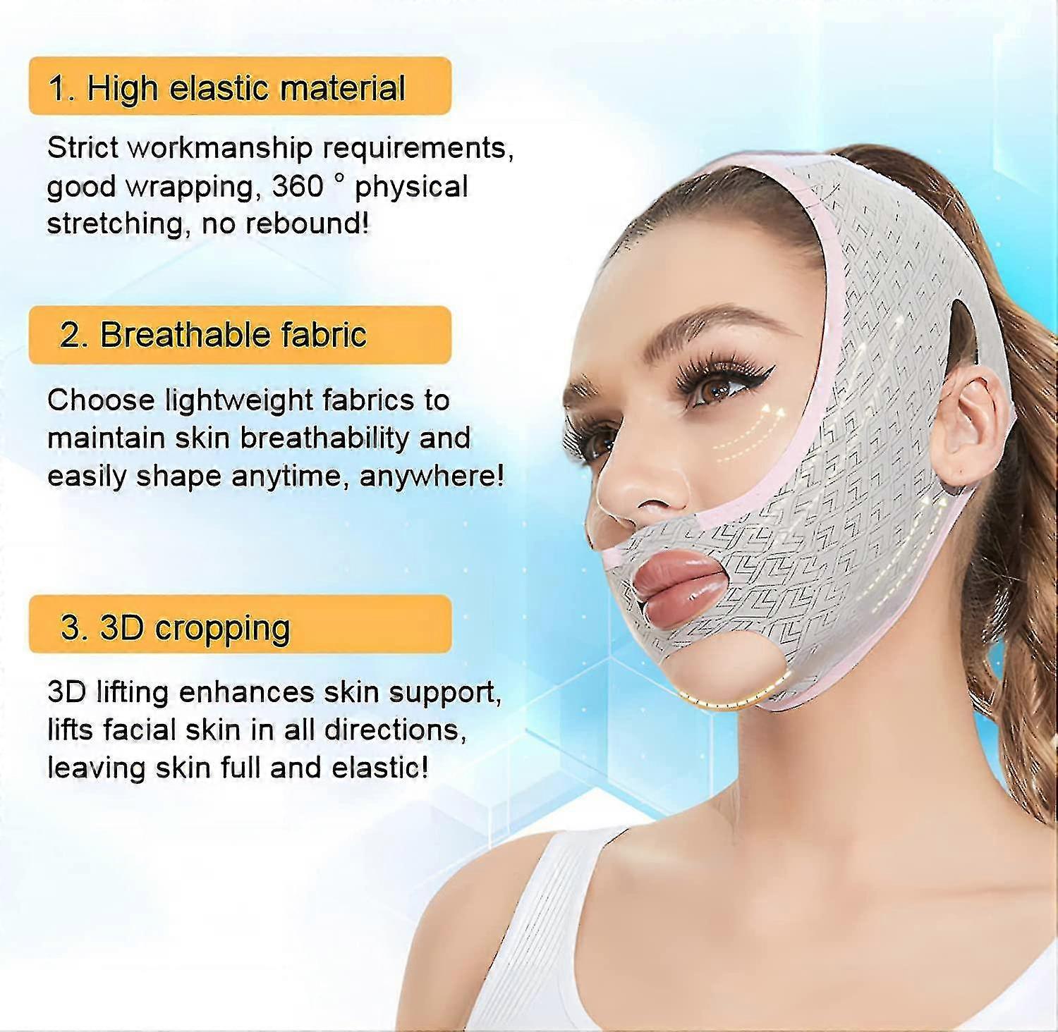 Beauty Face Sculpting Sleep Mask, Reusable V Line Shaping Masks, V Line ...