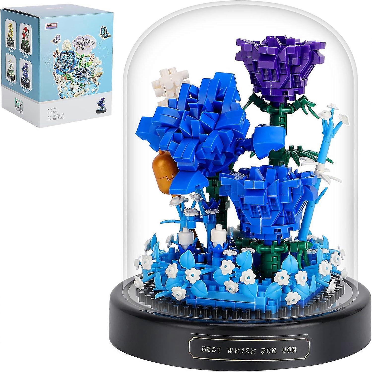 Flower Bouquet Building Kit,Flowers Botanical Collection,630 Pcs Mini ...