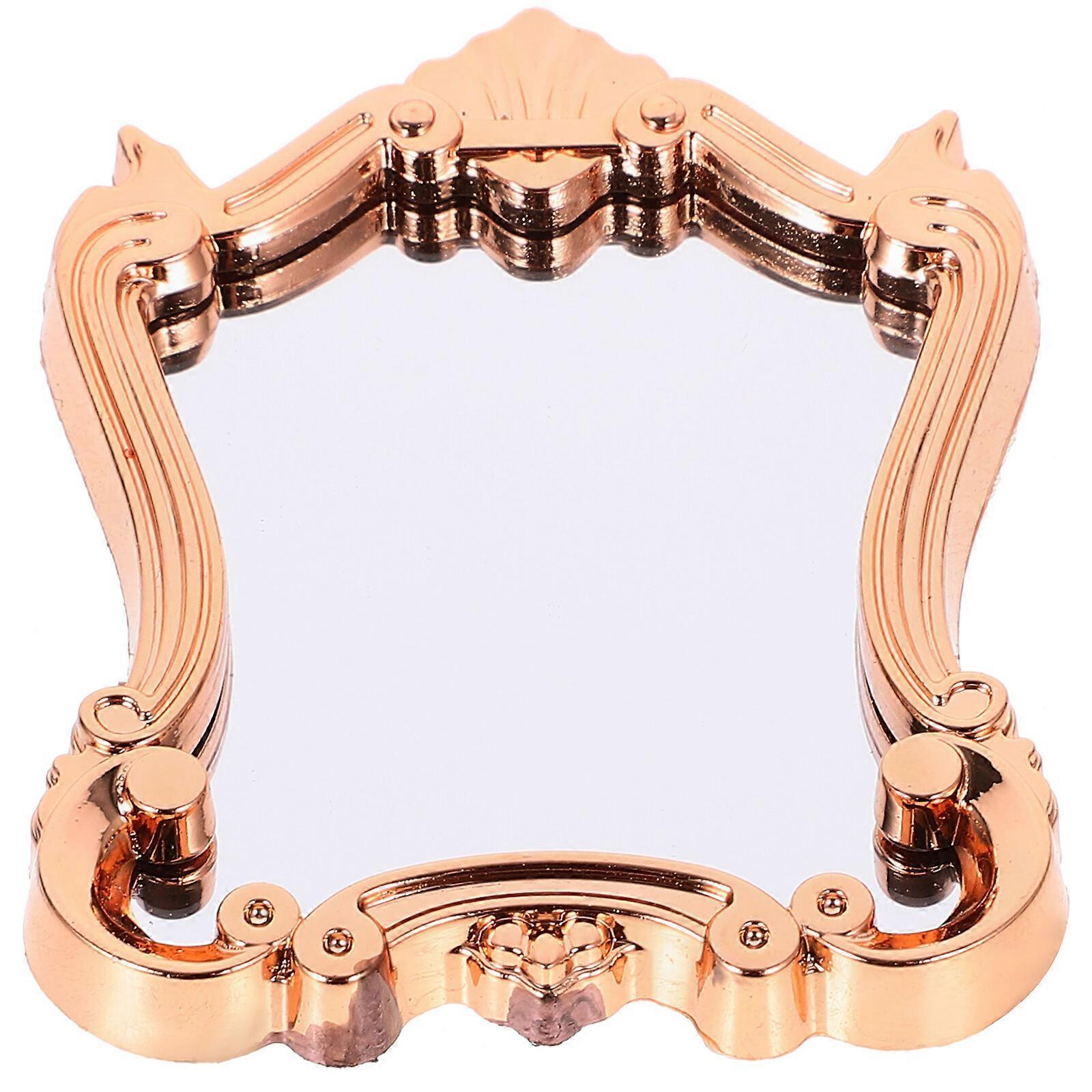 Mini Furniture Miniature Scene Mirror Model Bathroom Mini Mirror ...