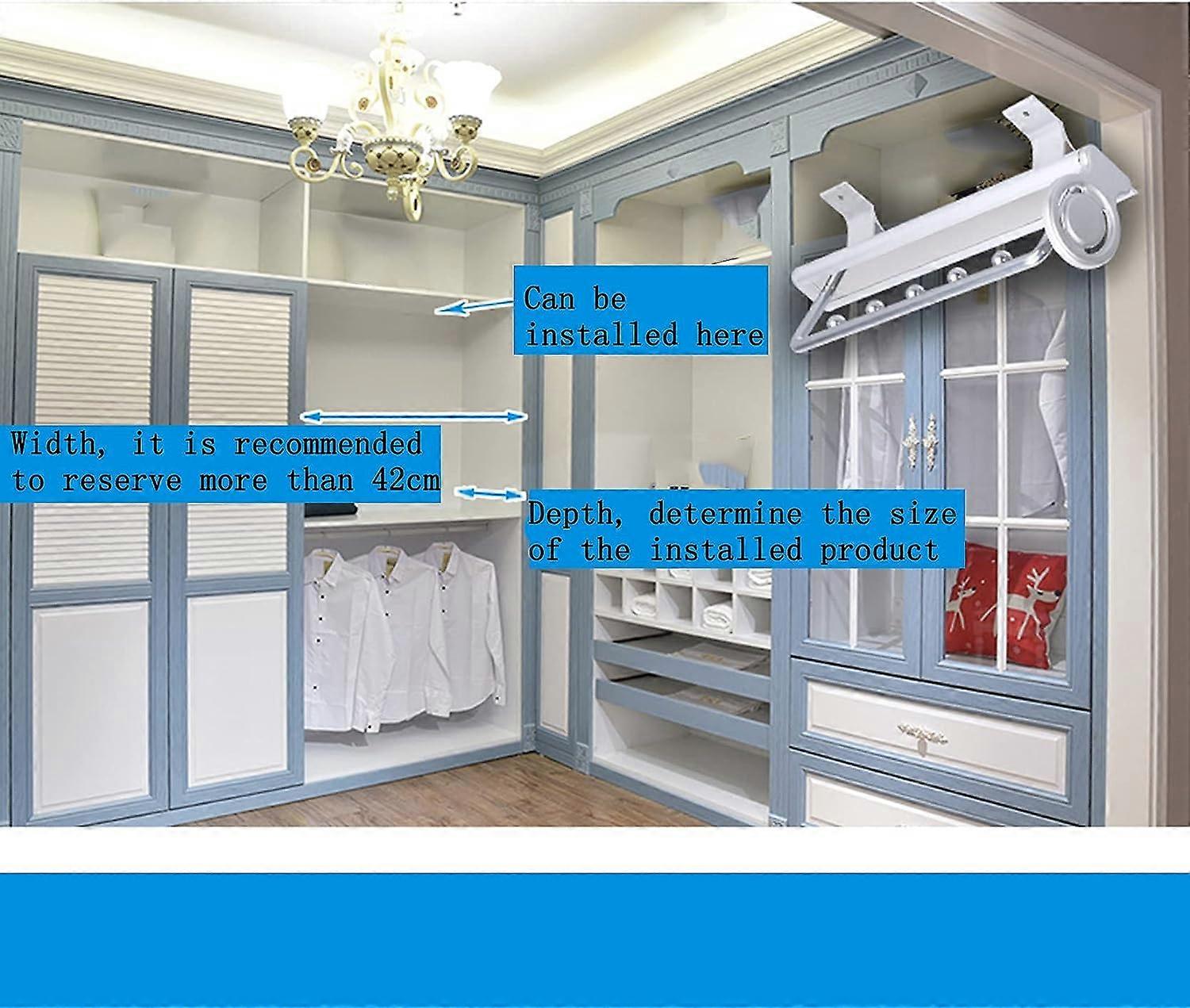 Heavy Duty Pull Out Clothes Rack Trouser Sliding Hanger Telescopic ...