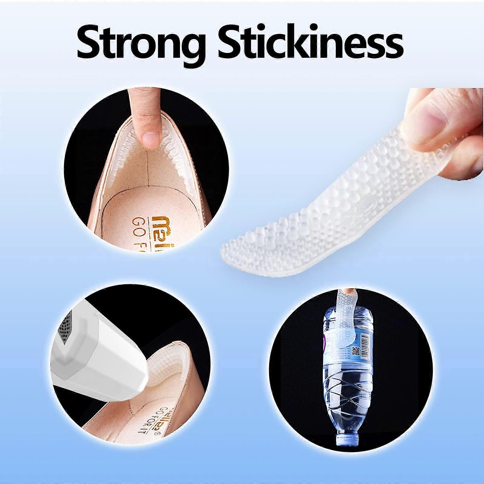 3pairs Silicone Heel Stickers Heels Grips For Women Men Anti Slip Heel Cushions Non-slip Inserts ...