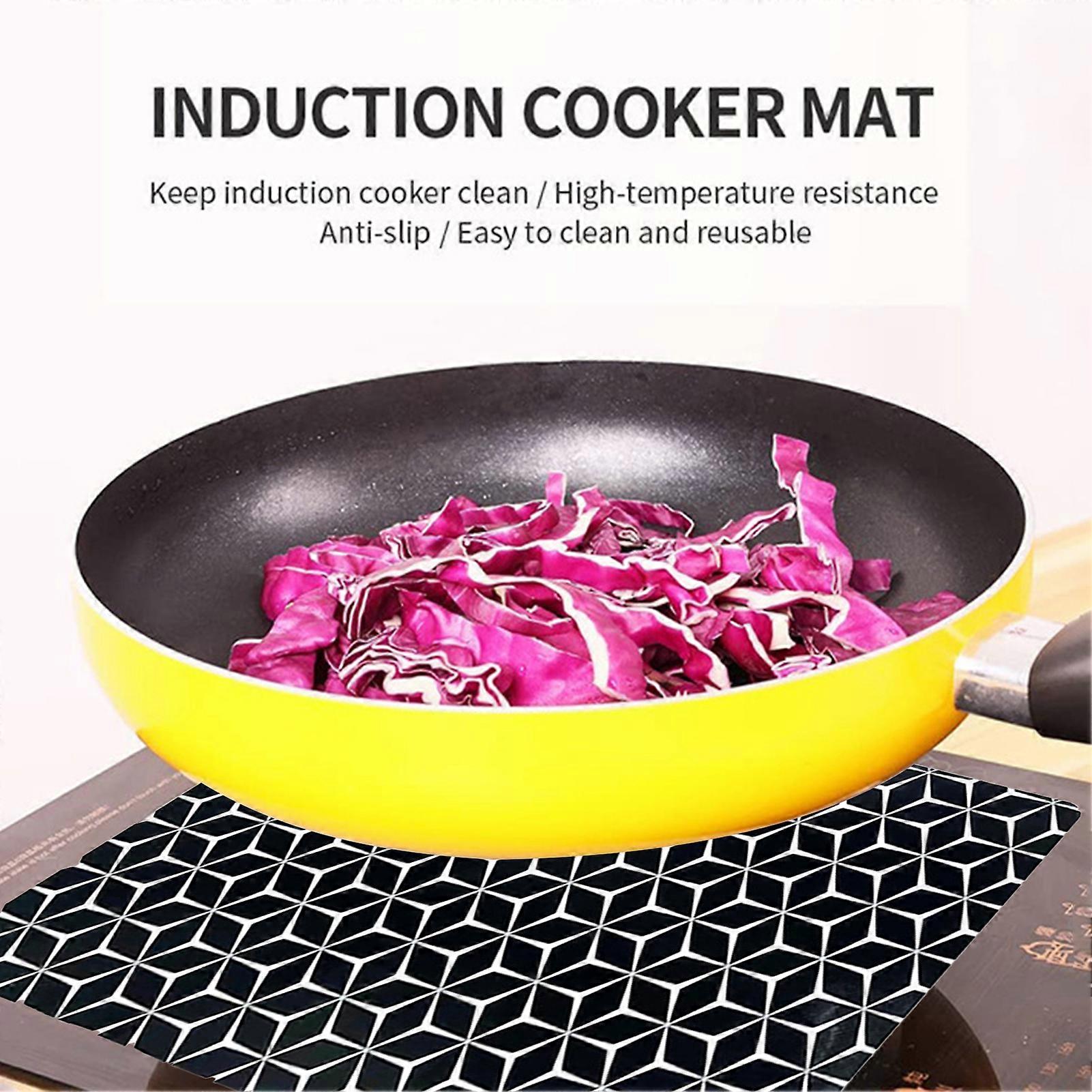 Induction Cooktop Mat High-Temperature Resistant Fireproof Waterproof ...