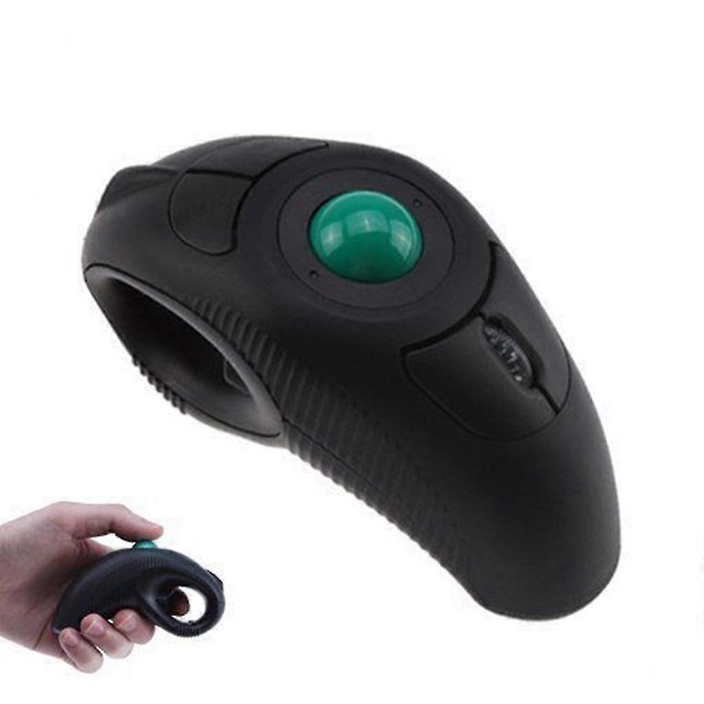 Wireless Usb Trackball Mouse Mice Thumb Control Portable Finger ...