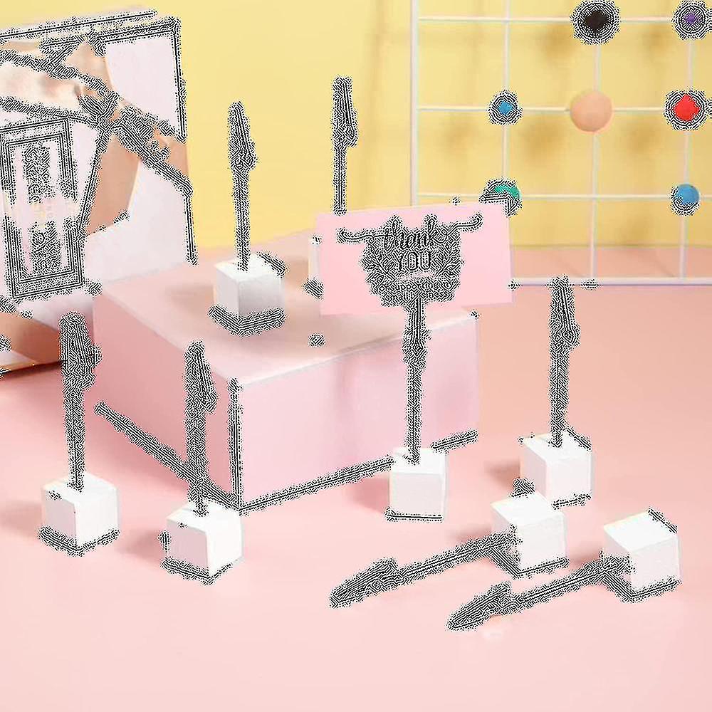 20 Pieces Place Card Holder Cube Photo Clips Holder With Alligator Clip ...