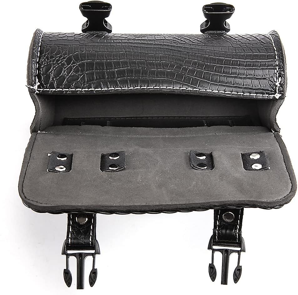 Motorcycle Handlebar Bags With Quick Release Pu Crocodile Leather ...