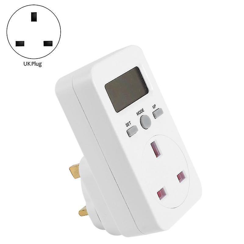 Digital Meter Plug-in Socket Electric Wattmeter Mon Uk Plug | Fruugo ES