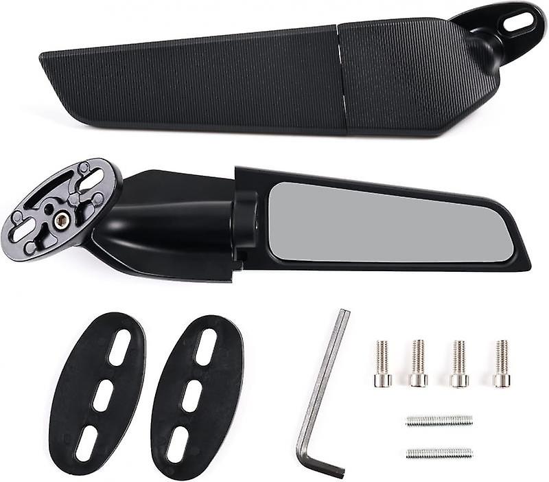 Motorcycle Rearview Mirrors, Adjustable Rotating Side Mirrors For Front ...