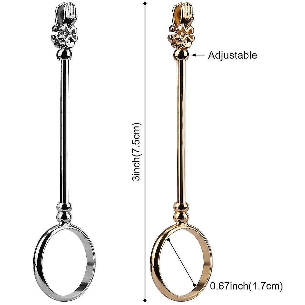 Aiex 2 Pcs Cigarette Holder Ring Lady Elegant Ring Cigarette Protect ...