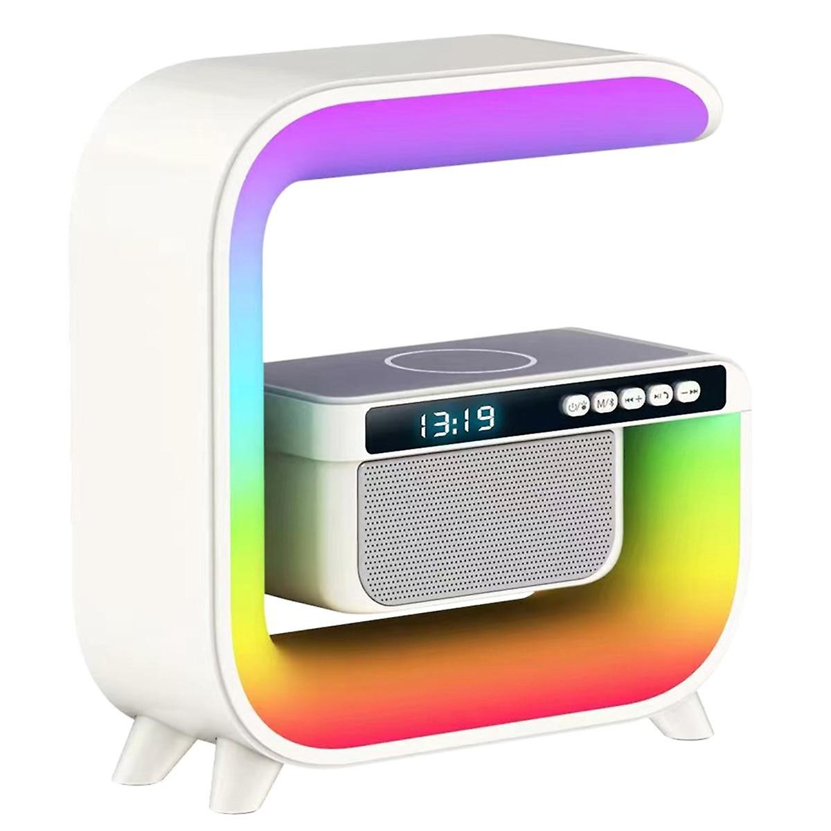 Bluetooth Speaker Alarm Clock Monitor 15W Wireless Charging Desktop ...