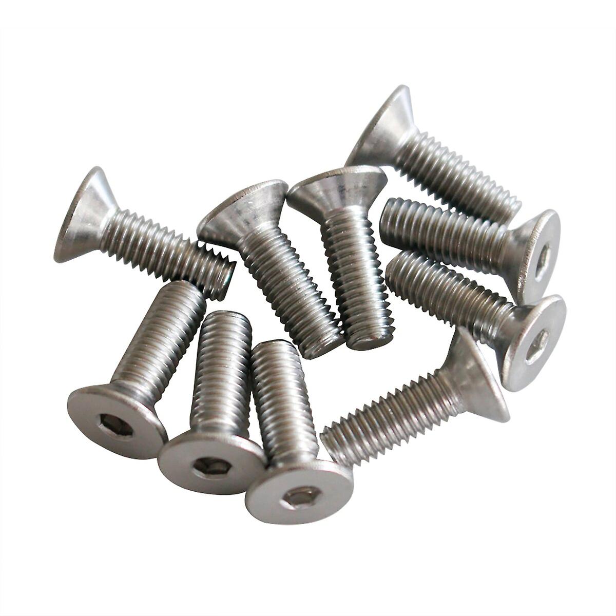 5-50Pcs Hex Hexagon Socket Flat Head Screw 304 Stainless Steel Din7991 Countersunk Allen Screw ...