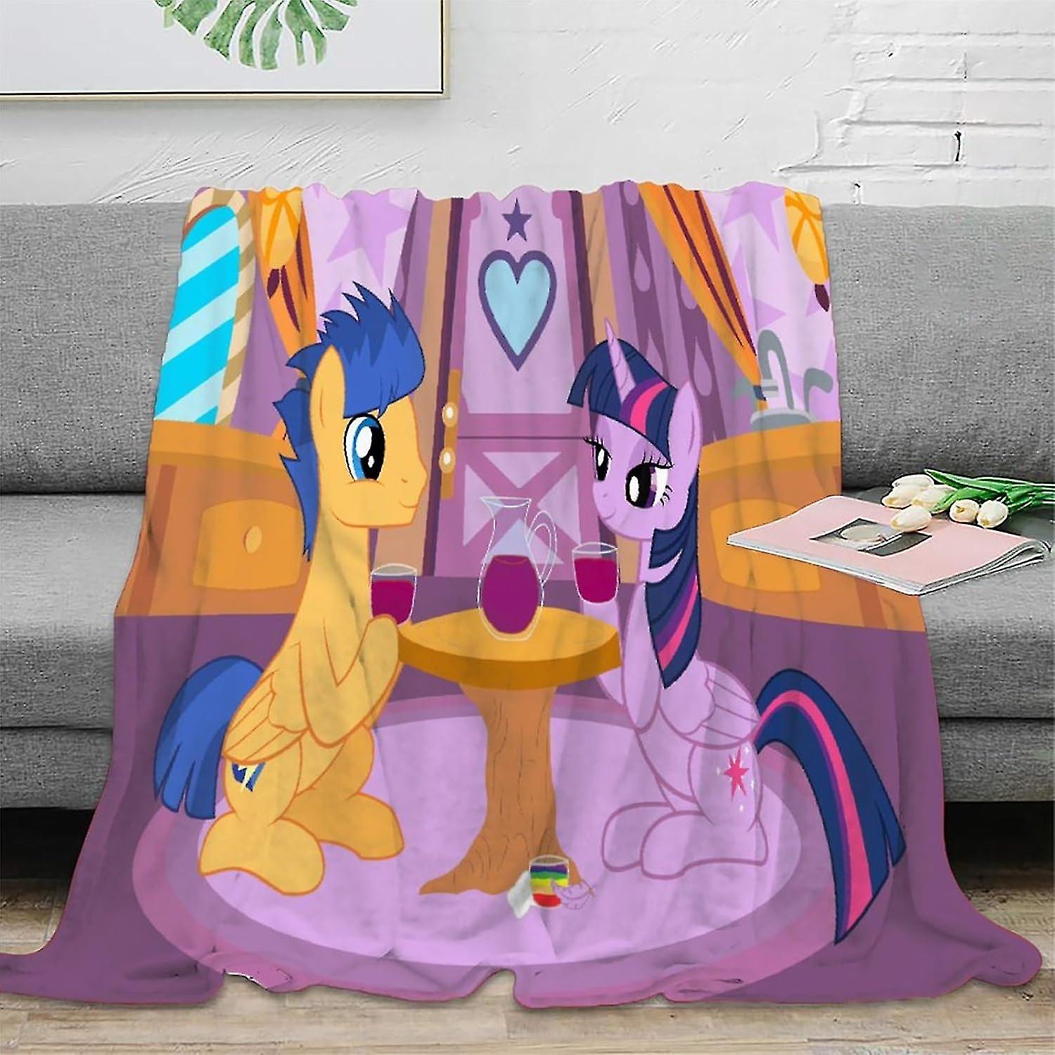 My Little Pony Plys Flannel Tæppe, Perfekt Sofa & Seng Kaster Efterår ...