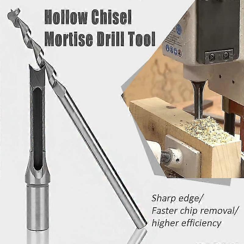 Woodworking Square Hole Drill Tools Handheld Pocket Hole Jig System 6.4-16mm Drill Bit Hole ...
