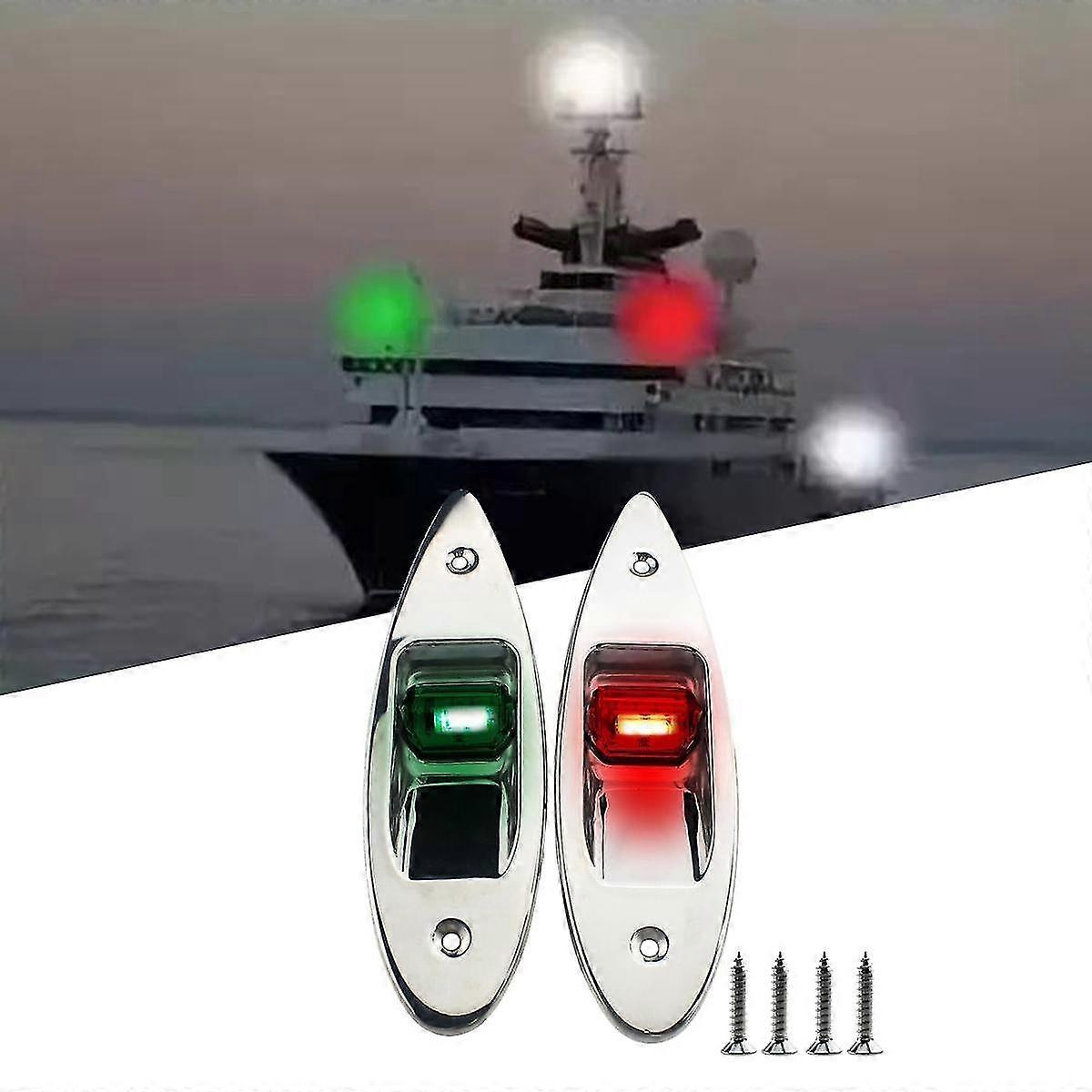 Led Two-color Signal Lights Marine Universal Navigation Lights ...
