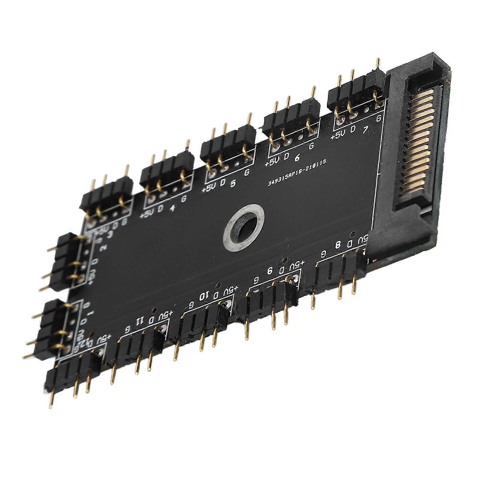 11 Way Splitter Hub 3PIN ARGB Interface Extender RGB LED Control Device ...