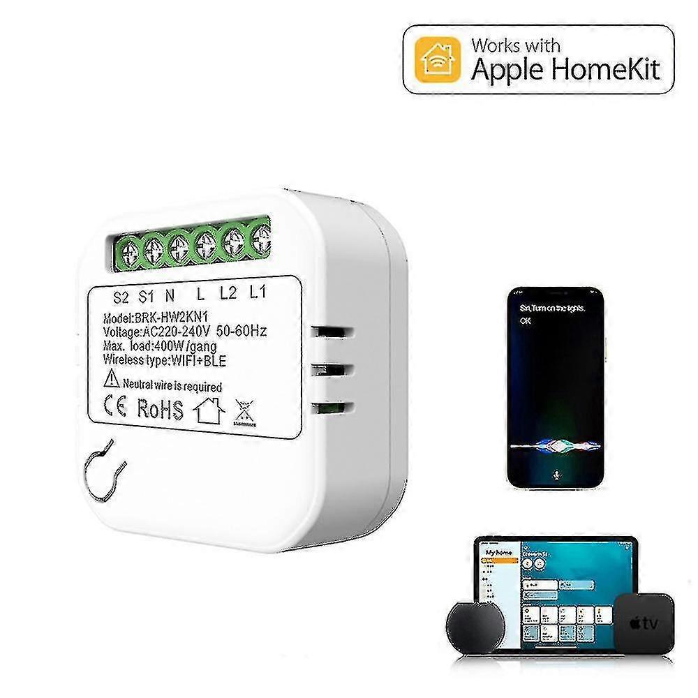 Homekit Smart Wifi Switch 2-way Double Switch Mini Smart Breaker Alexa ...