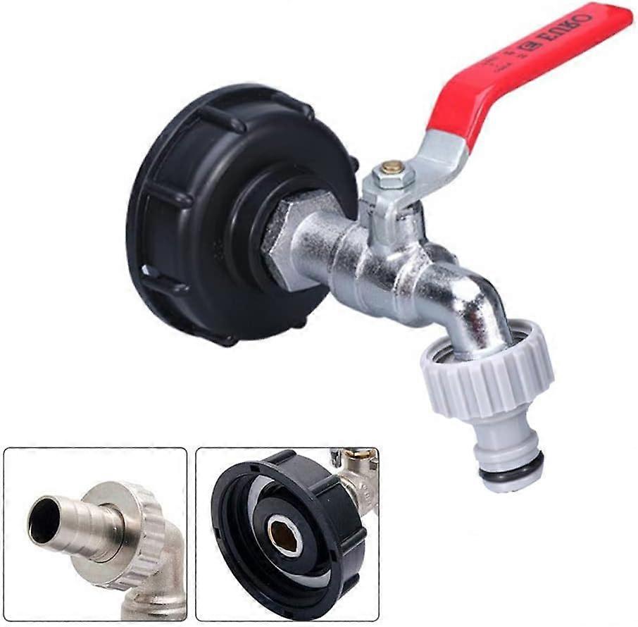 Adaptateur cuve eau 1000l Robinet cuve 1000l IBC Connecteur filetage 1/2" Recuperateur Eau De ...