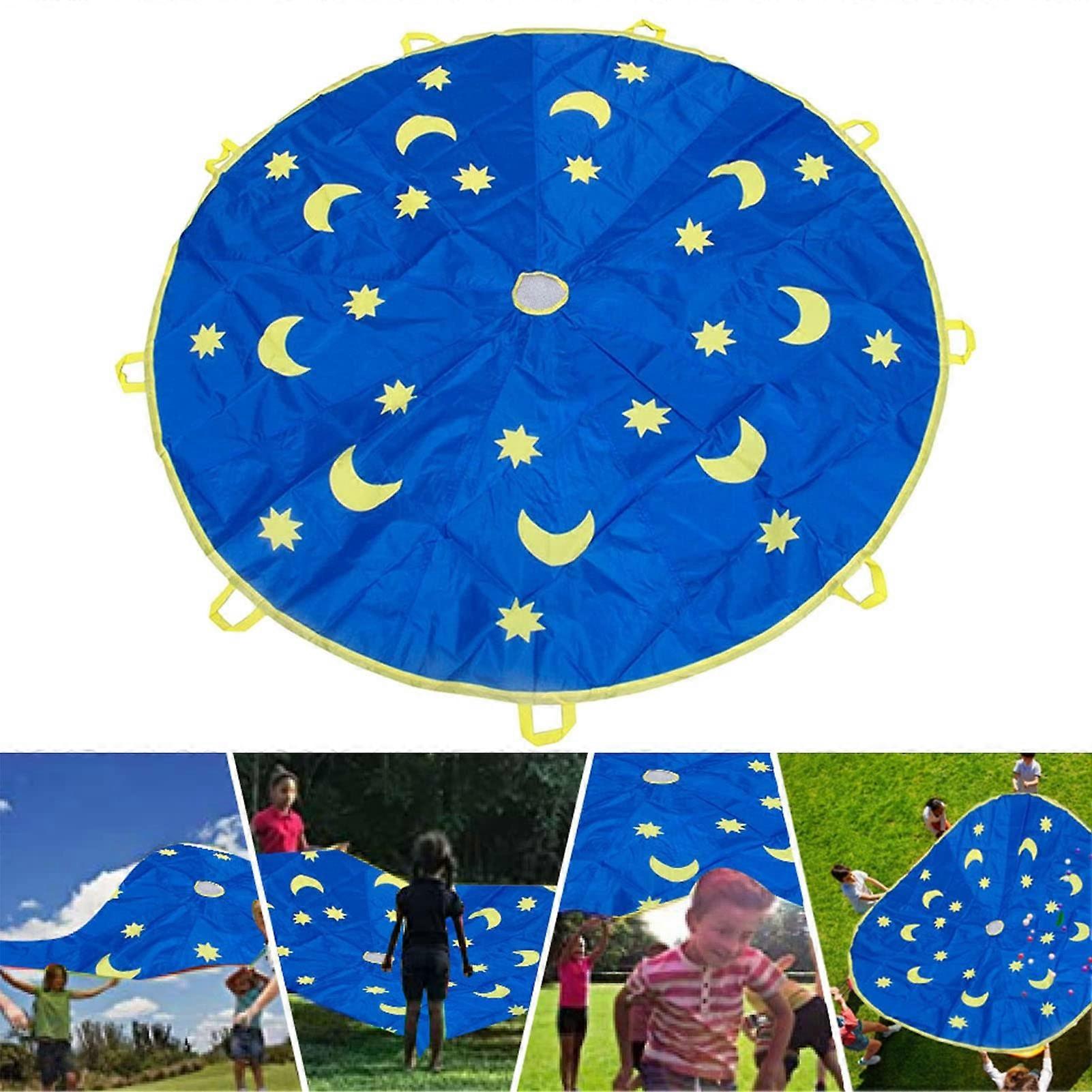 Play Parachute for Kids, 1.8M 9 Handles Kids Parachute, Parachute Toy ...