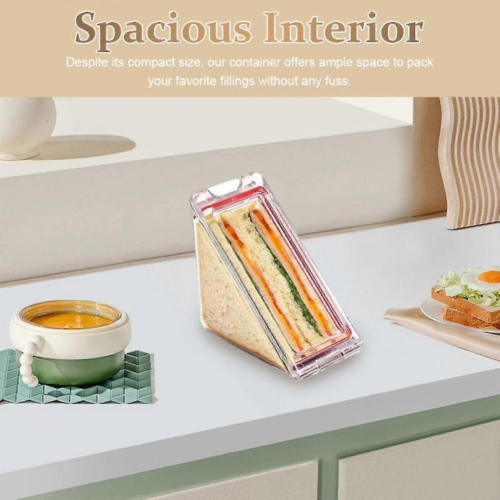 Triangle Sandwich Container, Sandwich Containers for Lunch Boxes ...