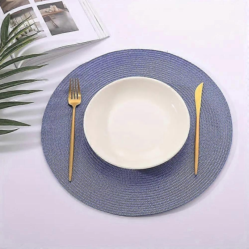 6PCS Hand-Woven Placemats Set Non-Slip Multipurpose Table Pad Decor for ...