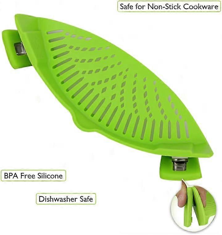 Silicone Clip On Strainer, Colander Spout Kitchen Gadget Food Strainer ...