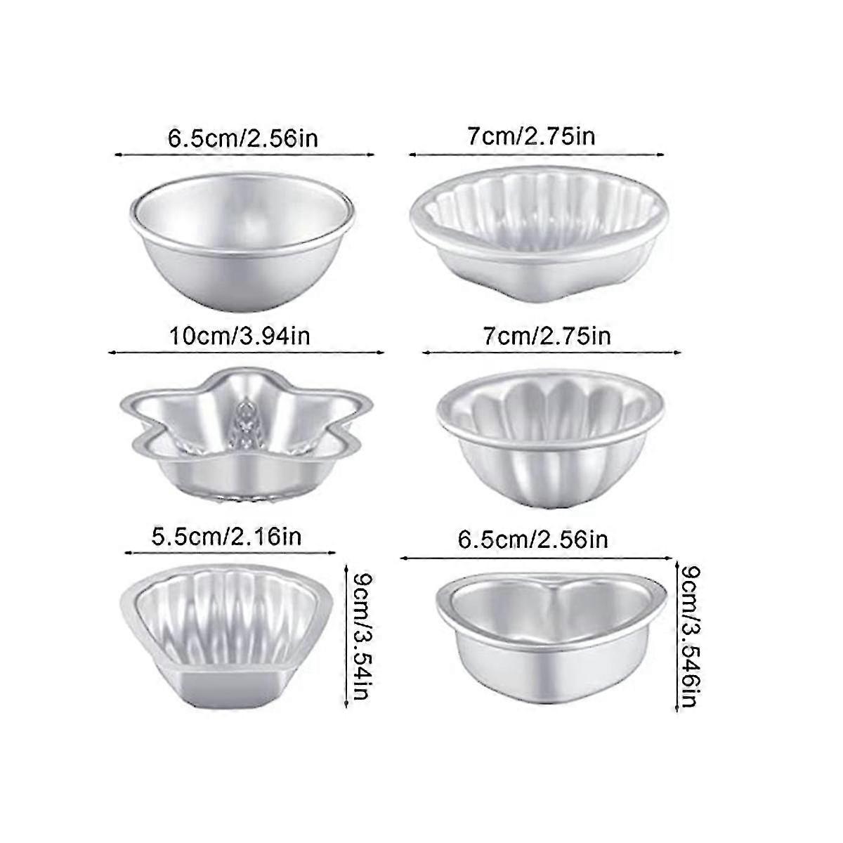 12 Pcs 6 Shapes Bath-Bomb Making for Crafts DIY Bath-Bomb Crafting ...