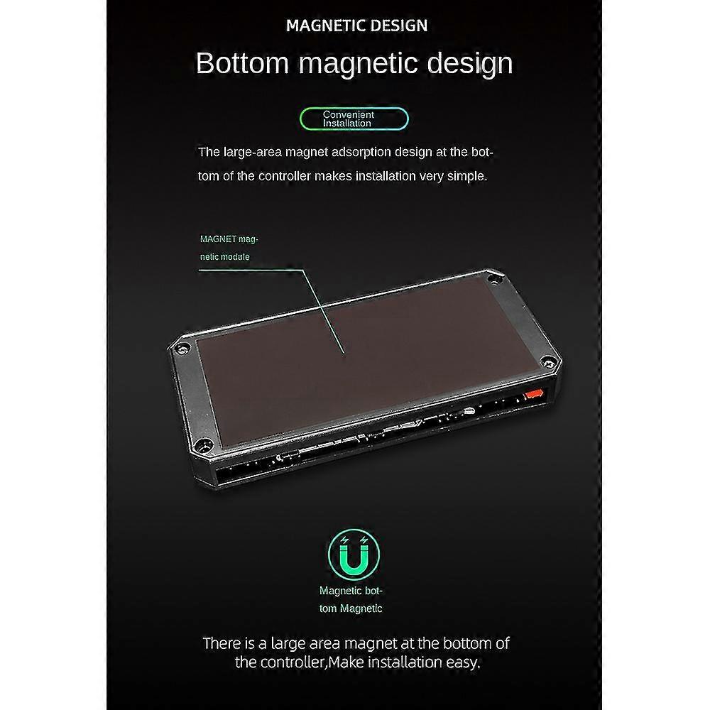Argb Controller 4-pin Pwm Temperature Control 5v 3-pin Synchronization ...