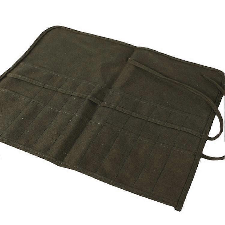 Paint Brush Bag Artist Paint Brush Holder 22 Slots Roll Up Brush Bag ...