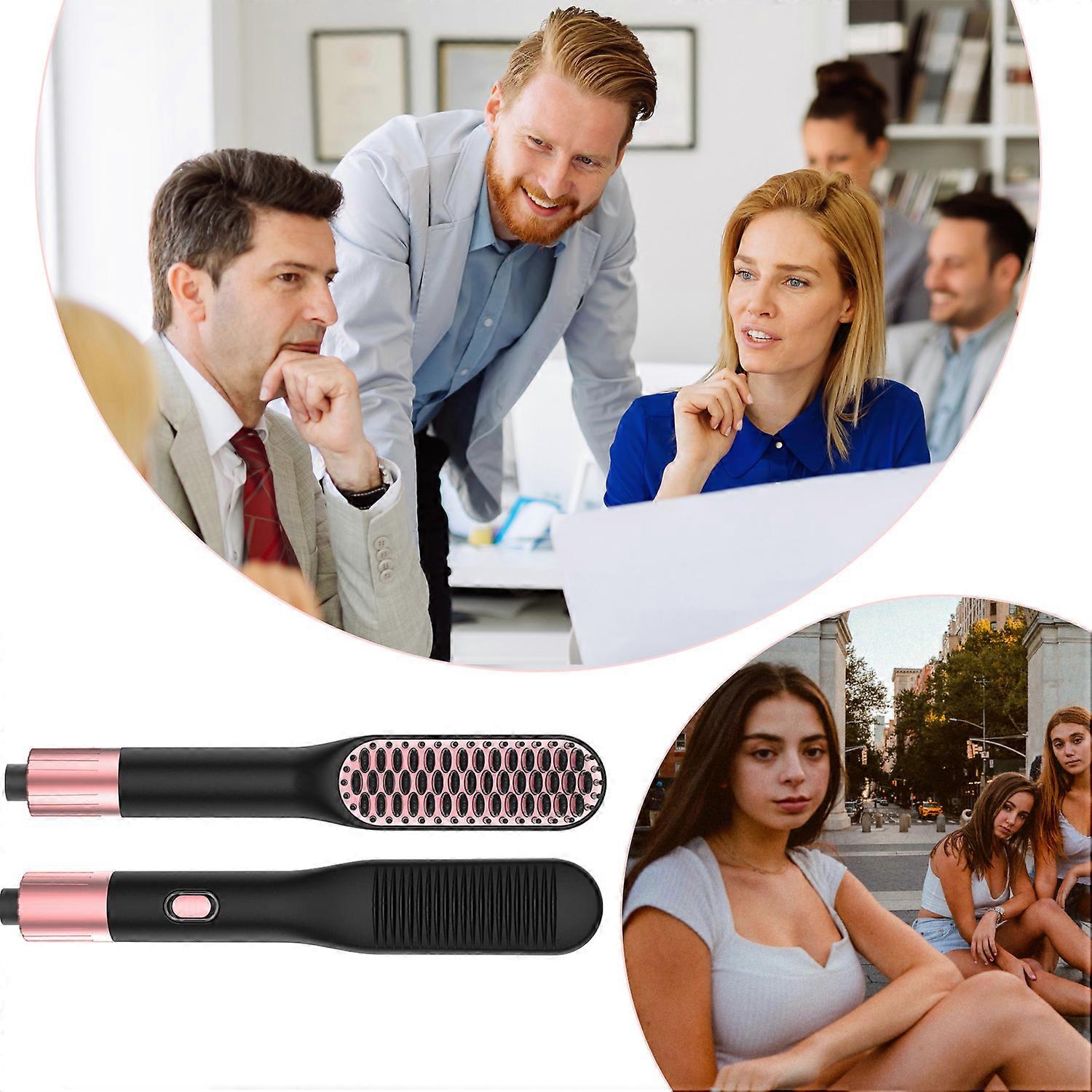 3 in 1 Straight Hair Comb Hair Straightener Beard Styling Comb ...