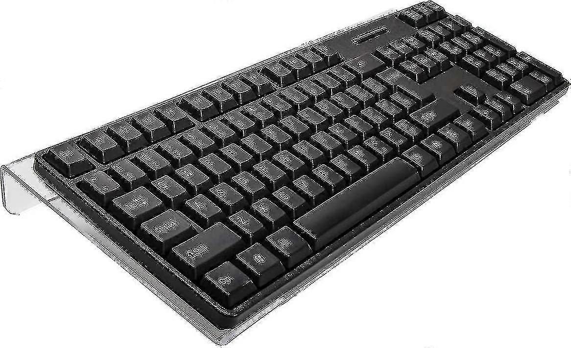 Computer Tilted Keyboard Holder, Clear Acrylic Premium Stand-pc ...