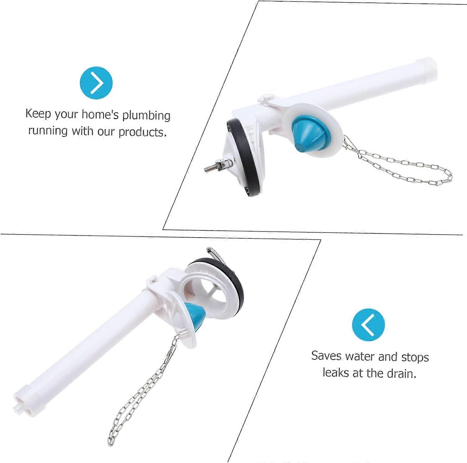 2pcs Toilet Tank Drain Flush Tank Valve Toilet Chain Toilet Flush ...