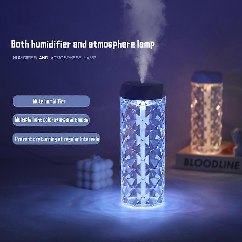 400ML Crystal Humidifier USB Air Purifier Oil Diffuser Bedroom Home ...