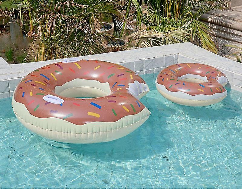 Inflatable Donut Pool Float Cartoon Swim Ring for Adult Kids Swimming ...
