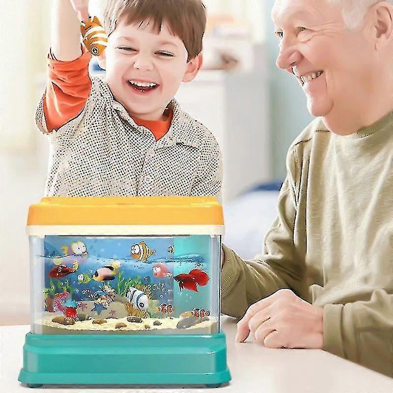 Electric Fish Tank With Magnetic Stick Educational Toy Usb Simulation ...