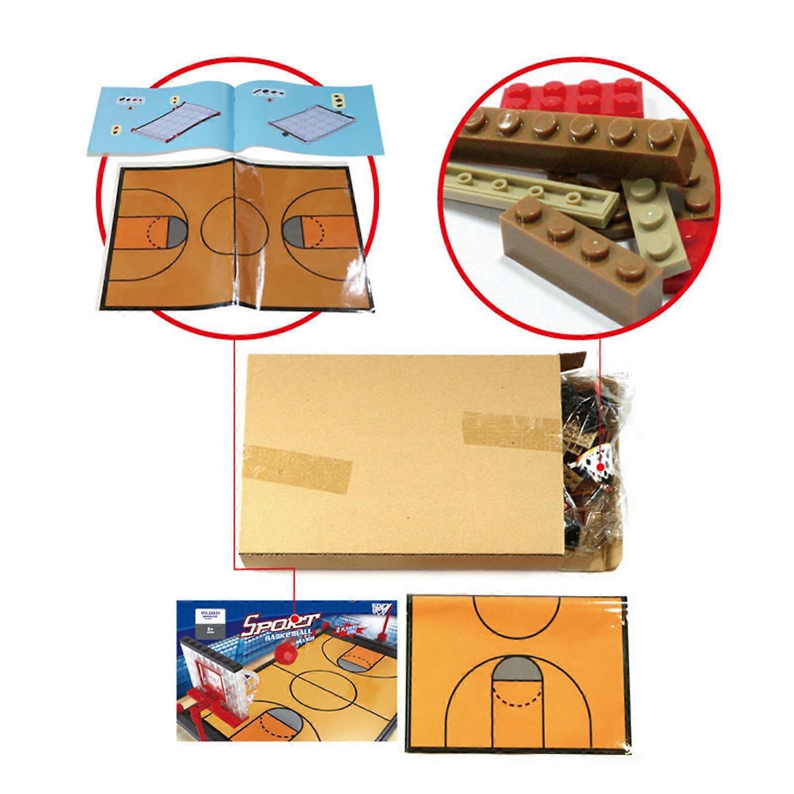 Big Basketball Court Block Assembly Children's Sports Toys DIY ...